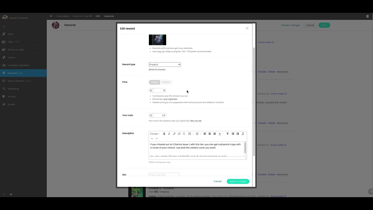 Crowdfundr Campaign Options - YouTube