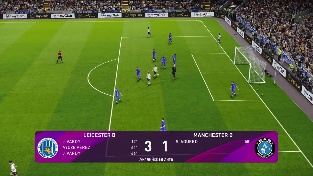 PES 2020 - Leicester vs Manchester city - YouTube