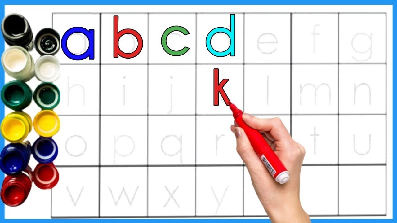 Kids Writing Small Alphabets By practicing it | How to write Small ...