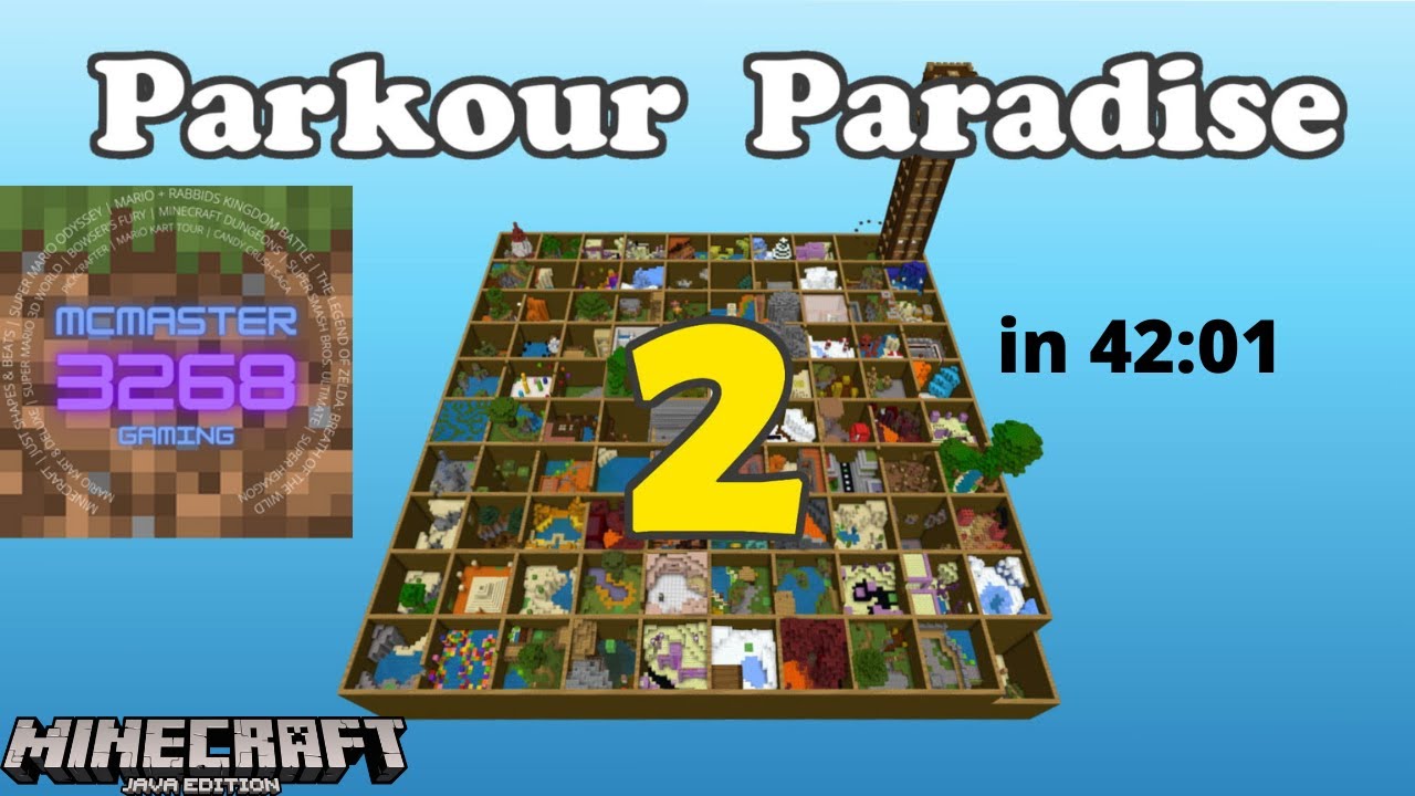 Minecraft - Parkour Paradise 2 in 42:01 [Java] - YouTube