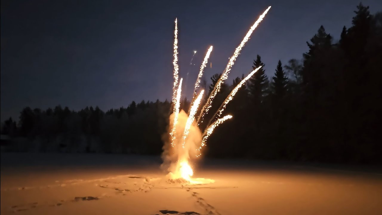 2 inch shell bomb upside down! - YouTube