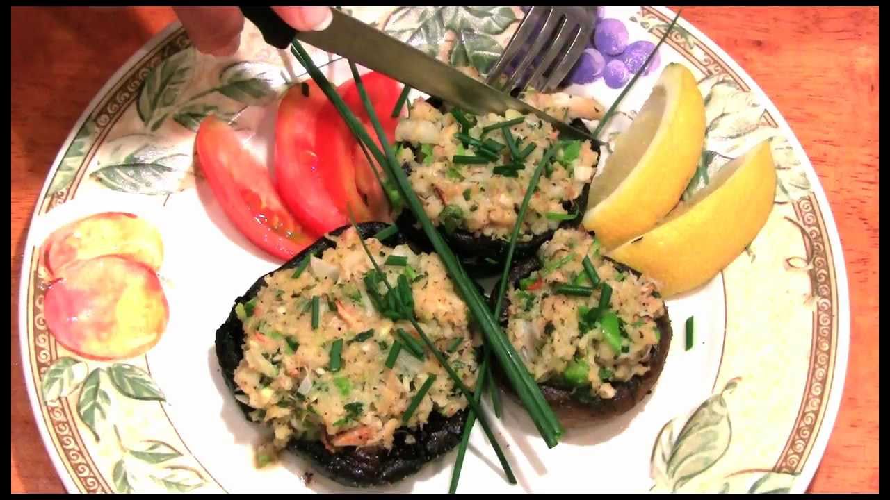 Stuffed Portobello Mushrooms with Creole Crab and Shrimp Appetizer ...