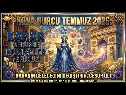 KOVA BURCU TEMMUZ 2026: KARARINI VER, MUCİZELERE HAZIR OL! ♒✨ Mucizevi Dönüşüm Başlıyor!#kovaburcu 