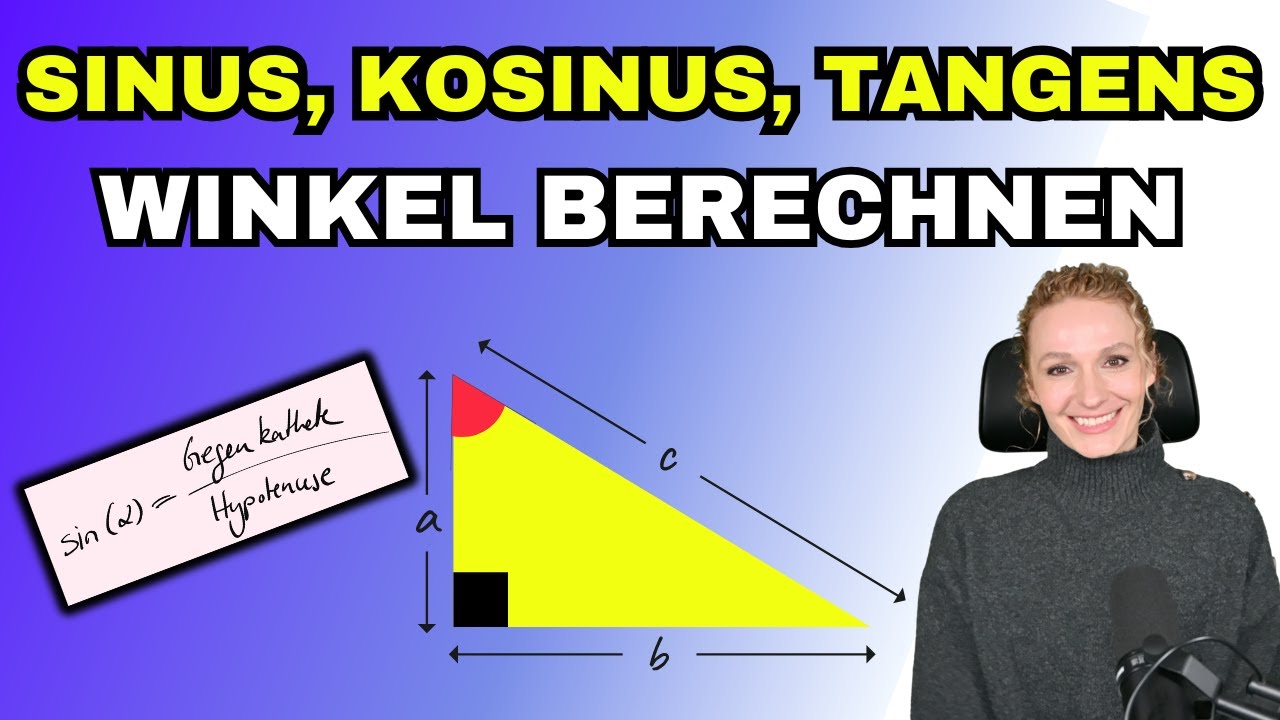Trigonometrie: Fehlende Winkel berechnen mit Sinus, Kosinus und Tangens ...