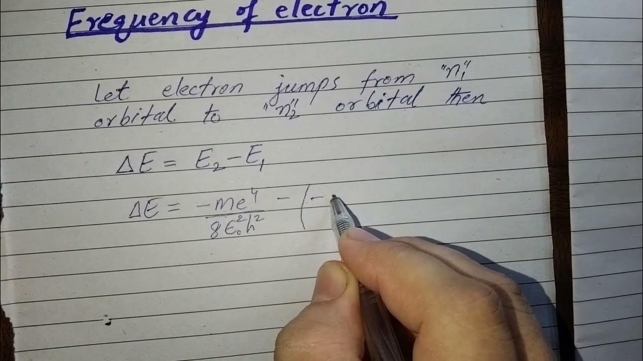 Starting from ∆E=E1-E2 derive formula for wave number of electron using ...
