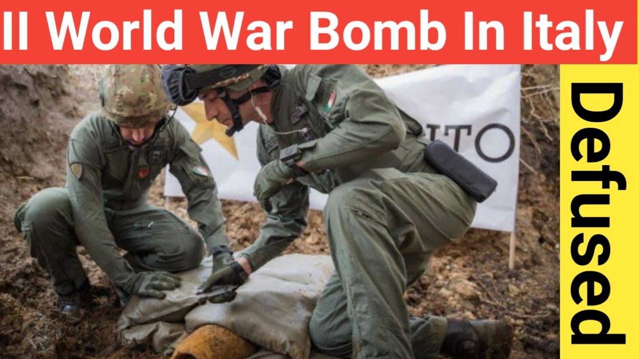 Second World War Bomb in Italy defused Successfully - YouTube