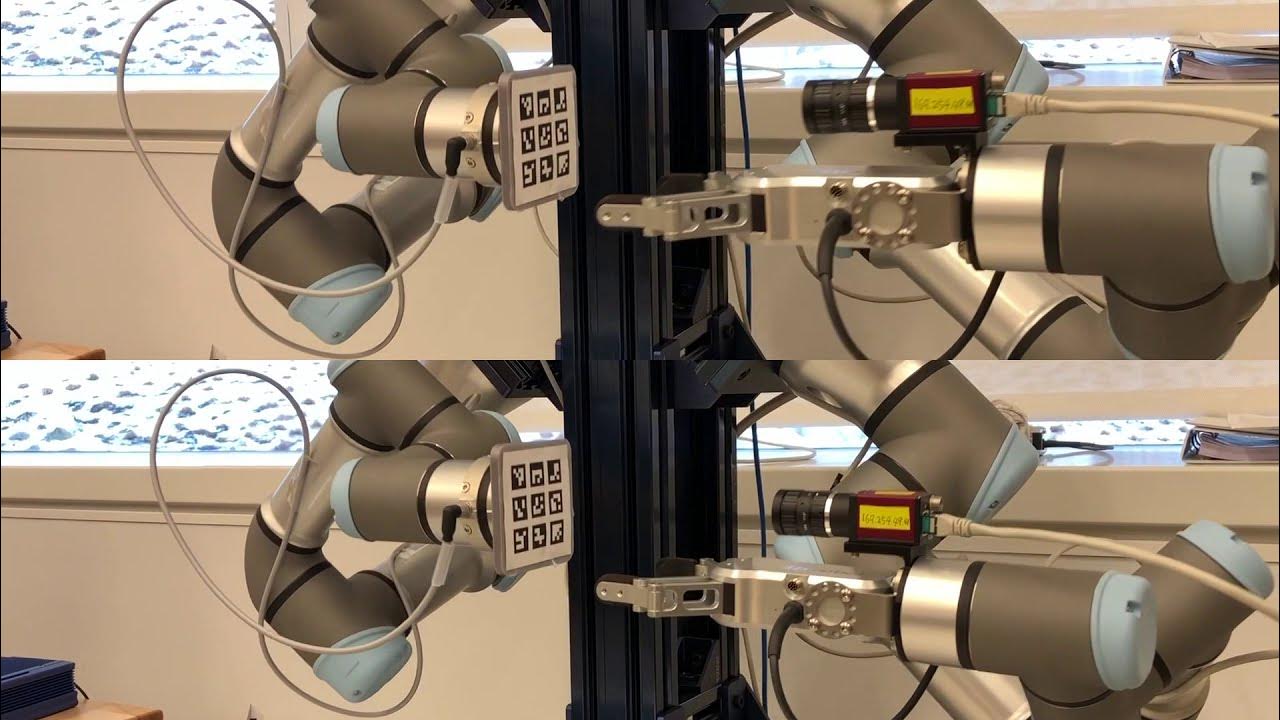 Robotic object tracking with advanced visual servo - YouTube