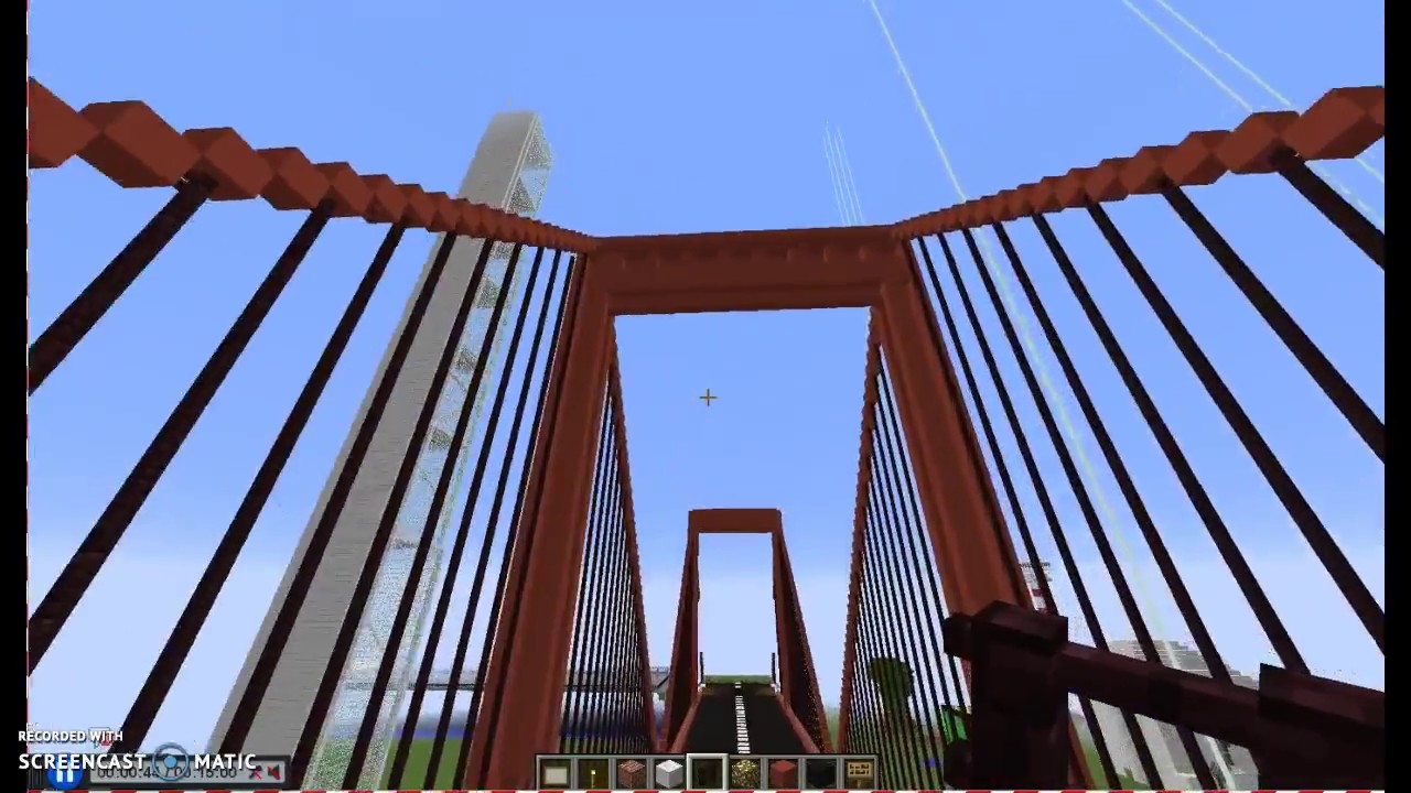 MINECRAFT GOLDEN GATE BRIDGE - YouTube