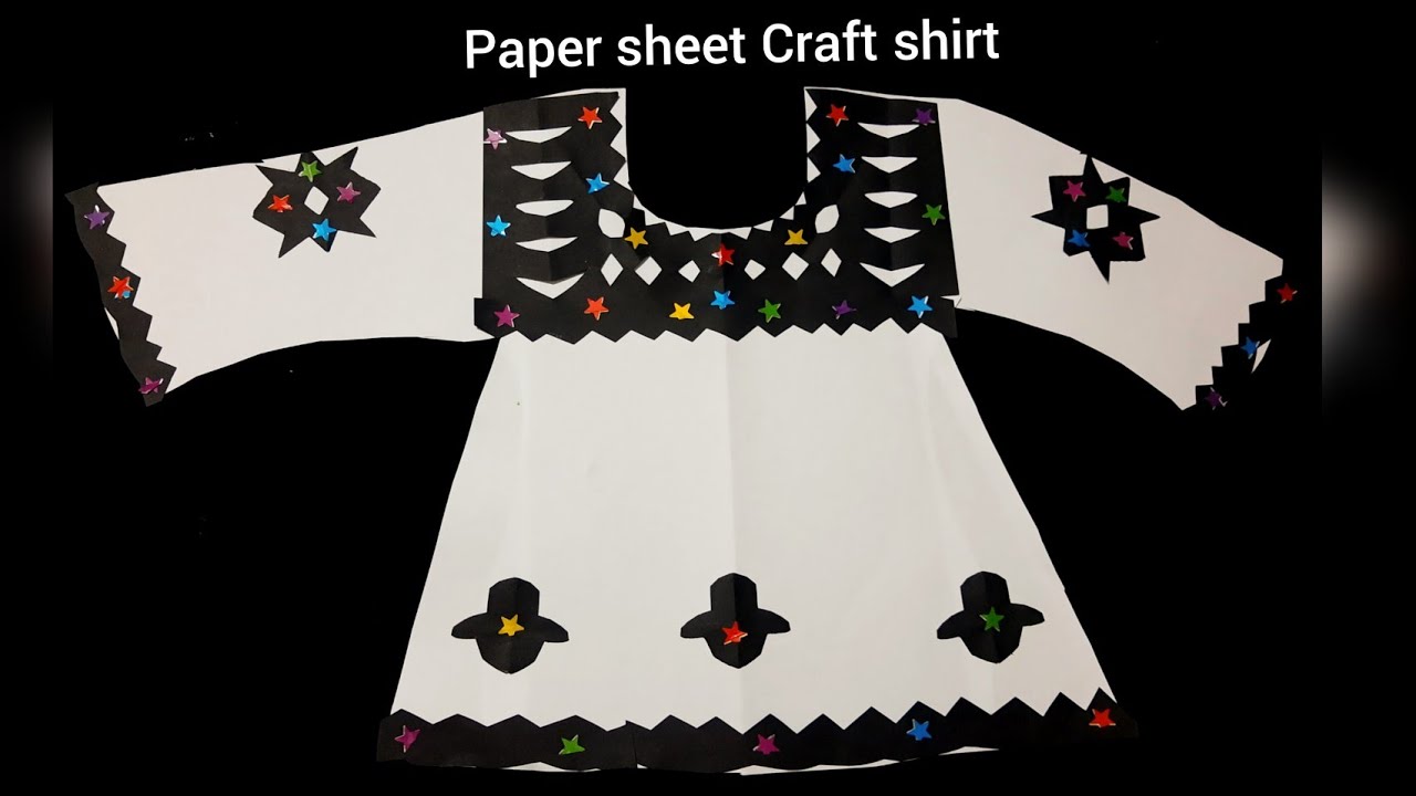 how to make paper sheet Craft shirt beautiful shirt by Art Ayesha - YouTube