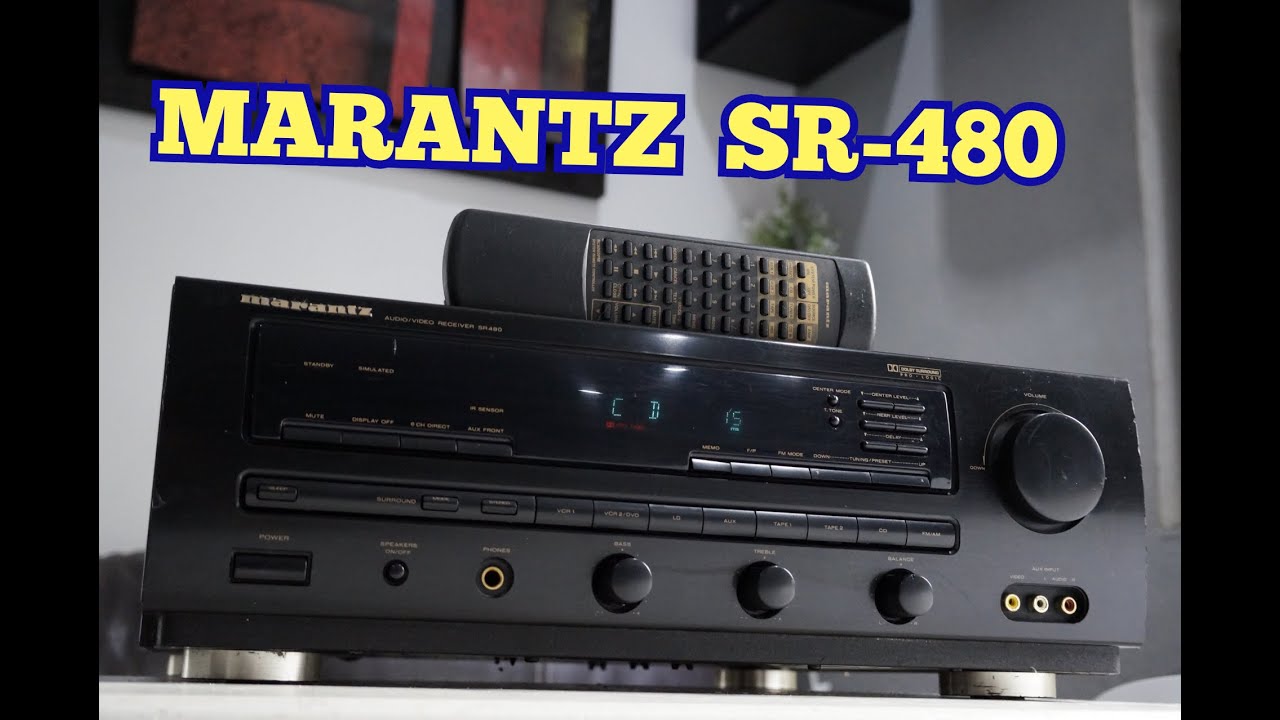 AMPLIFICADOR MARANTZ SR-480 - YouTube