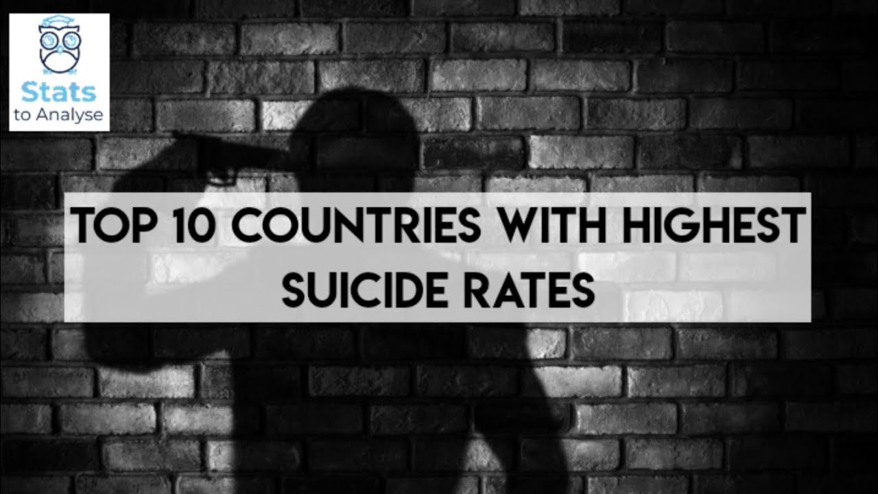 Top 10 Countries with Highest Suicide Rates(2000-2020) - YouTube