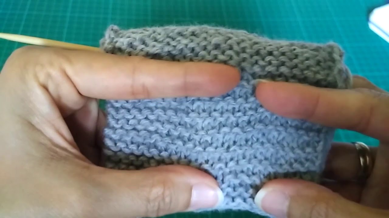 KCB - Garter st, Stockinette st dan Revers Stockinette - YouTube