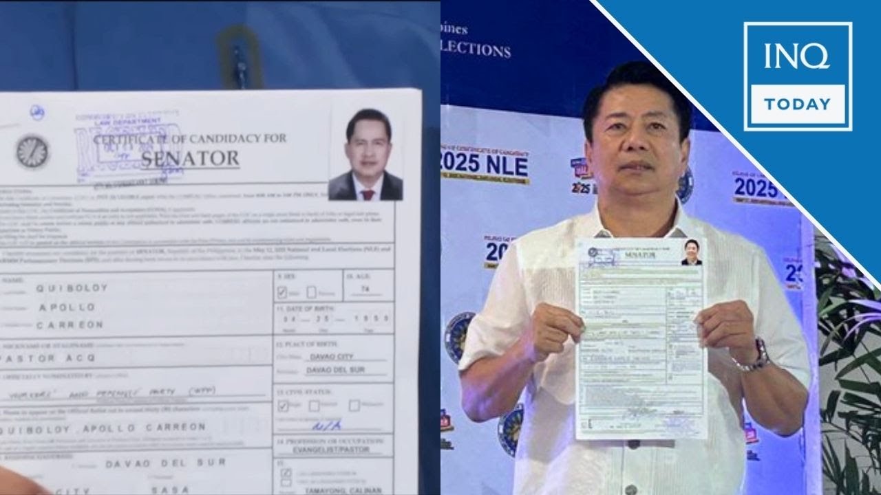 COMELEC wraps up last day of candidacy filing | INQToday - YouTube