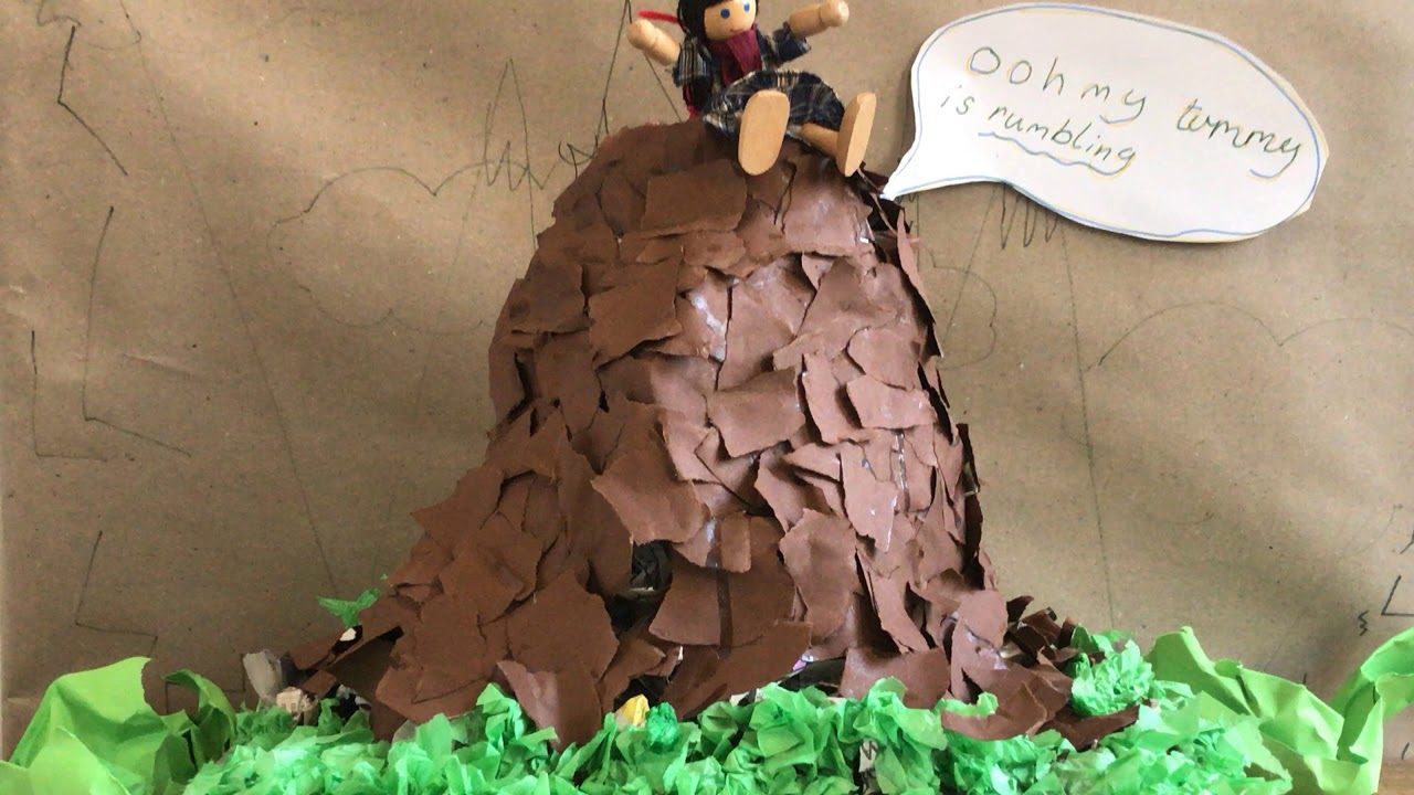 My Stop Motion Volcano Movie - YouTube