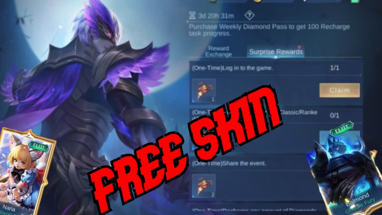 FREE ELITE SKIN TODAY DON'T MISS IT OUT. MLBB - YouTube
