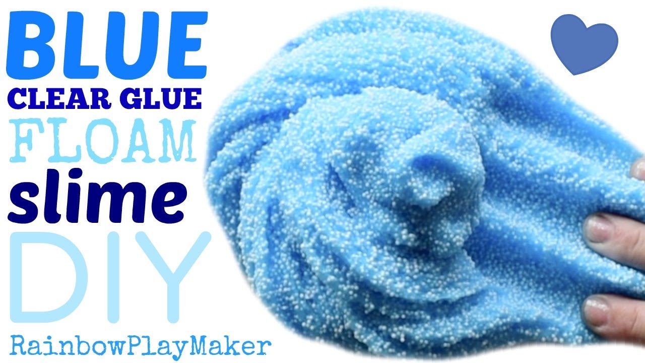 DIY CLEAR GLUE FLOAM SLIME TUTORIAL!! SUPER EASY & FUN!!! Relaxing ASMR ...