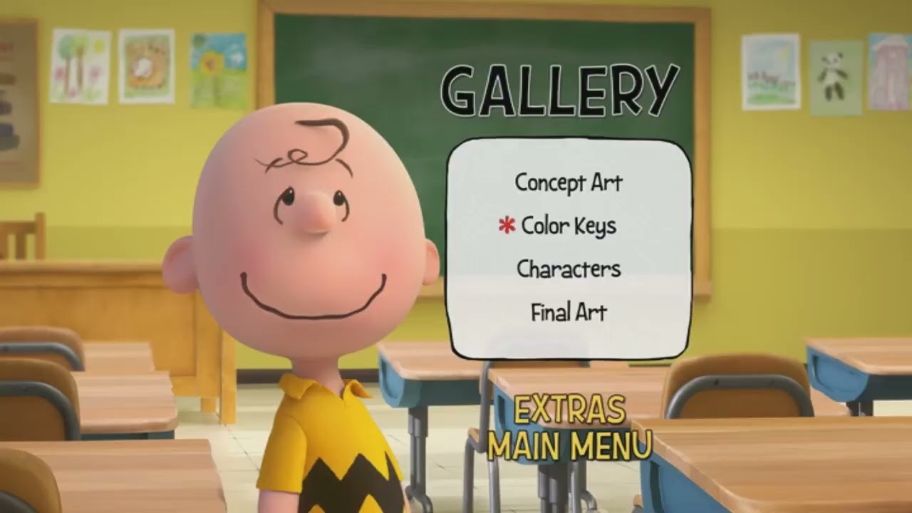 The Peanuts Movie - DVD Menu Walkthrough - YouTube