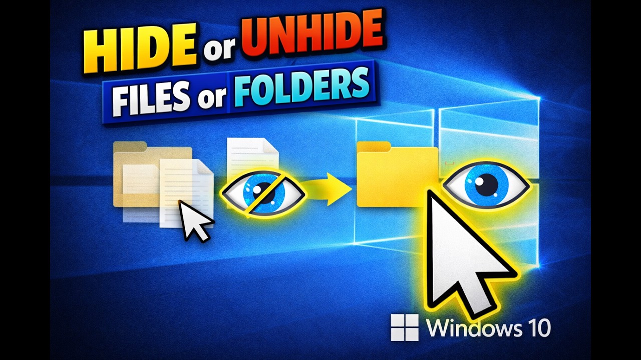 How to Hide or Unhide Files or Folders on Windows 10 | GearUpWIndows ...
