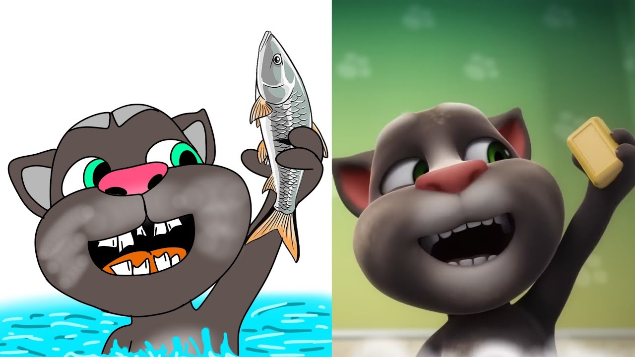 Laugh with My Talking Tom 2 - Crazy Fails Funny drawing meme | Funny ...
