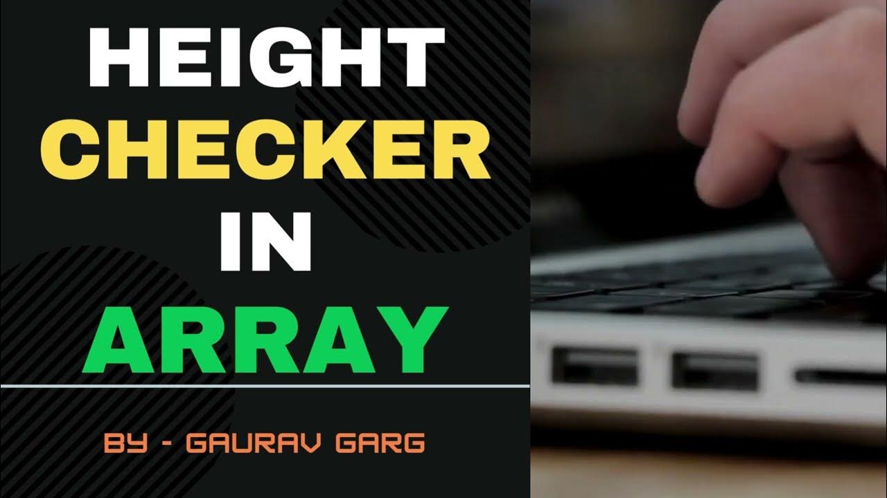 Height Checker : Leetcode Array related problem - YouTube