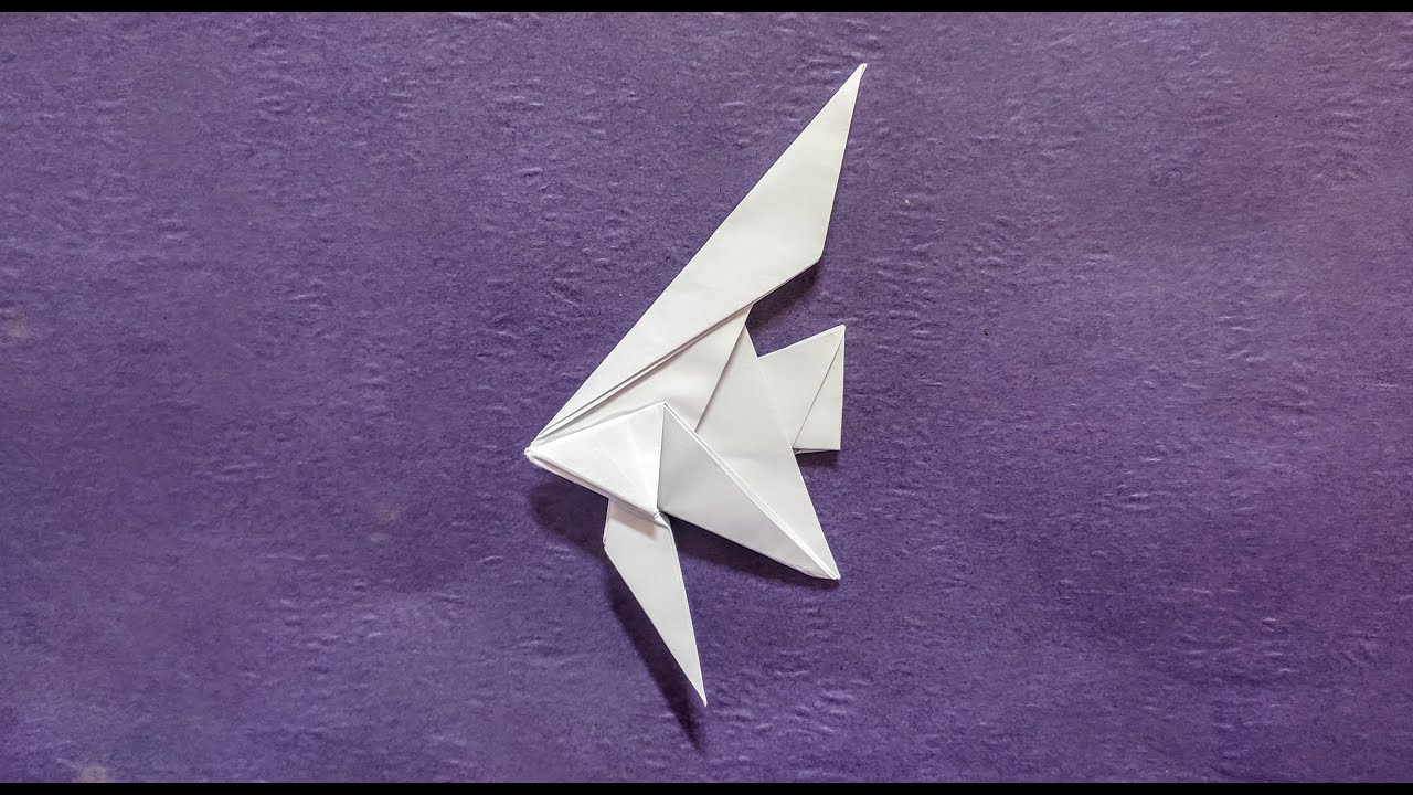 Origami Angelfish Easy - How To Make Angelfish Easy Step By Step - YouTube