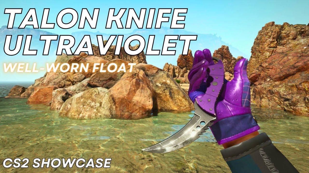 Talon Knife Ultraviolet (Well-Worn) | CS2 Skin Showcase #788 - YouTube