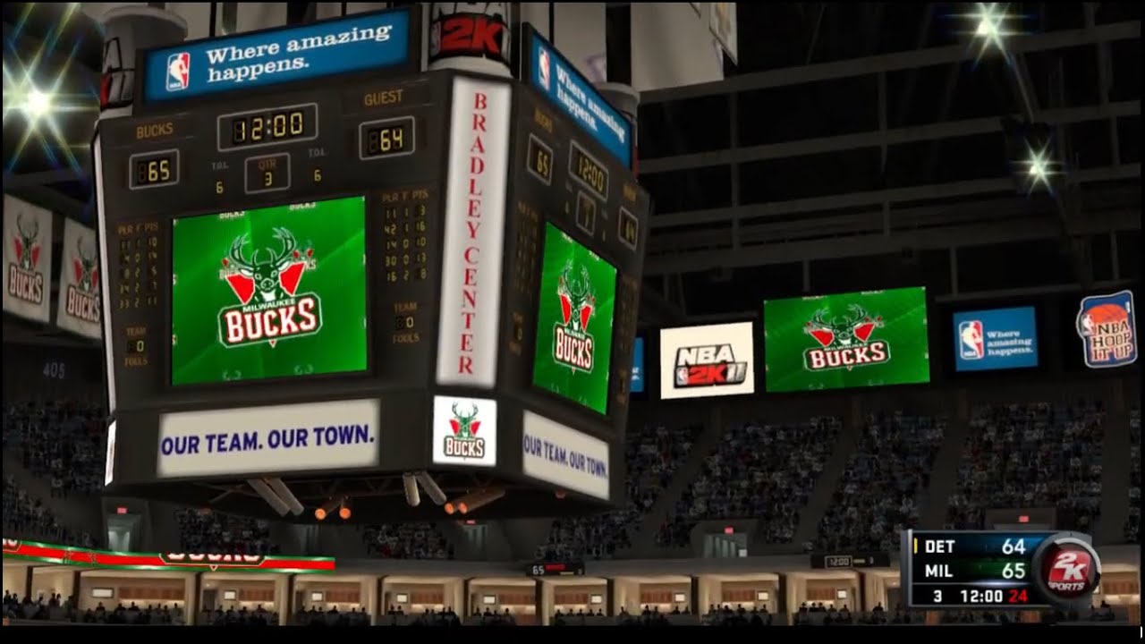 NBA 2K11 - Classic Bucks Intro (w/sound design) - YouTube