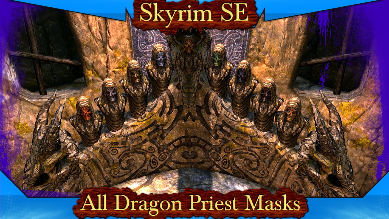 Skyrim SE Obtaining all the dragon priest masks /Quests - YouTube