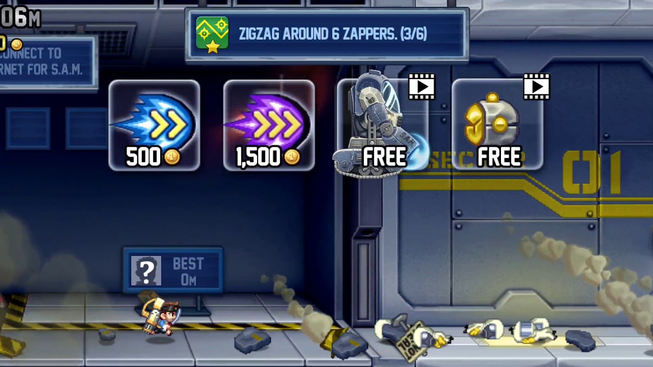 Jetpack joyride gameplay android kids game - YouTube