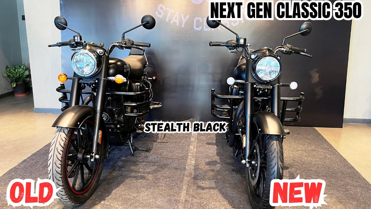 New RE Classic 350 VS Old Classic 350 Stealth Black Detailed Comparison ...