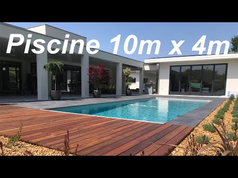 Réalisation piscine 10 x 4 m Lynéo piscines