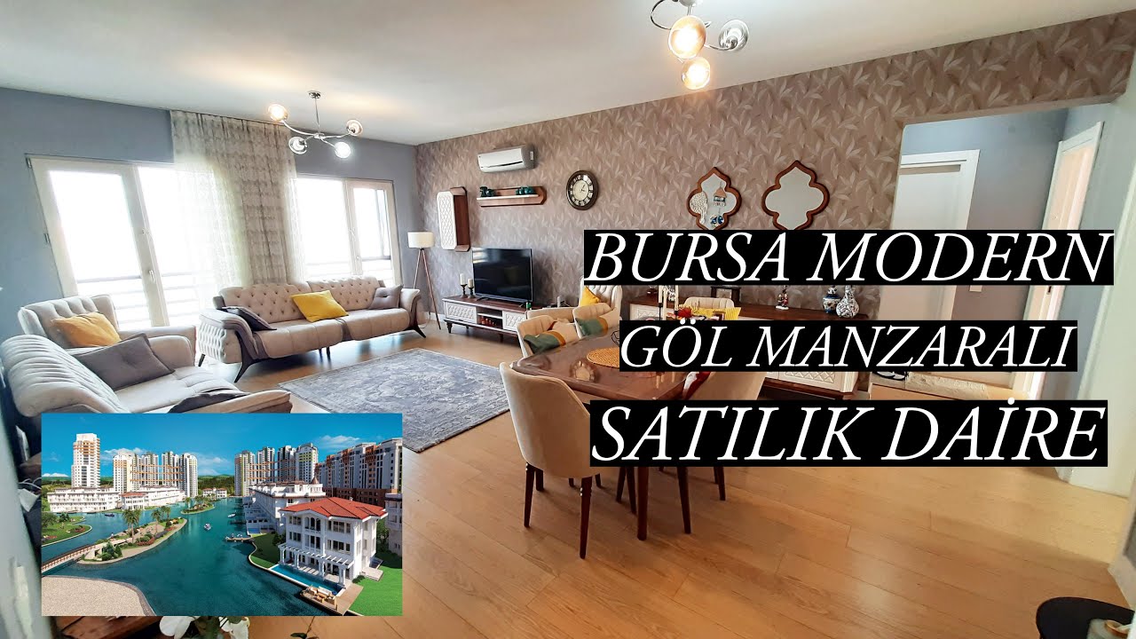 Bursa Modern Sitesinde Göl Manzaralı Satılık Daire - YouTube