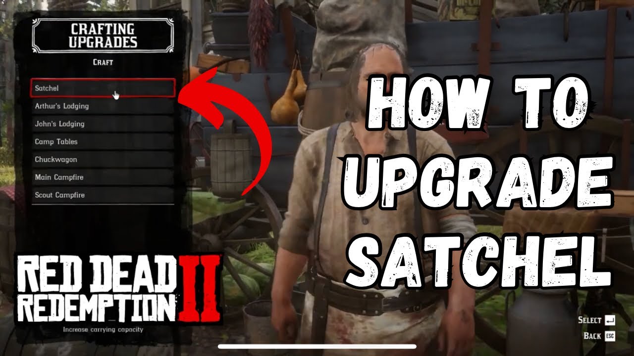 How to Upgrade Satchel on Red Dead Redemption 2 (EASY!!) - YouTube