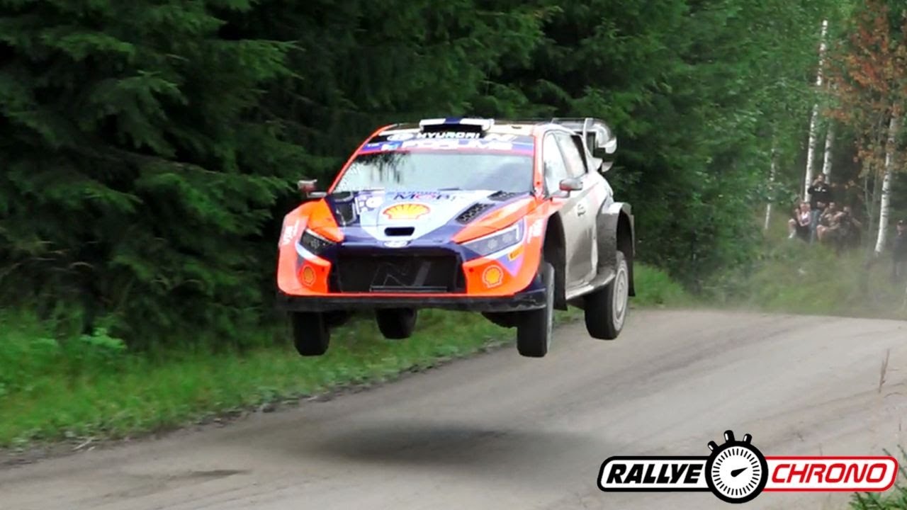 WRC Rally Finland 2024 - FLAT OUT & BIG JUMPS - YouTube