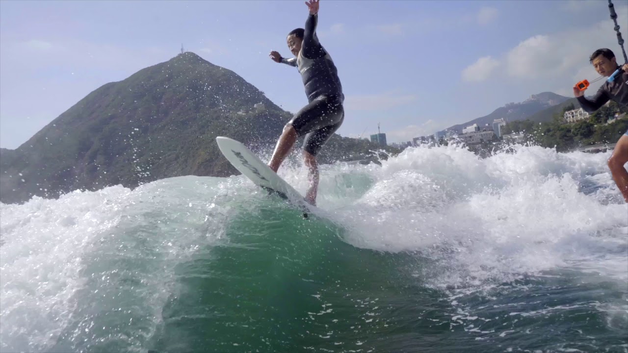 deep water bay session WAKE SURFING - YouTube