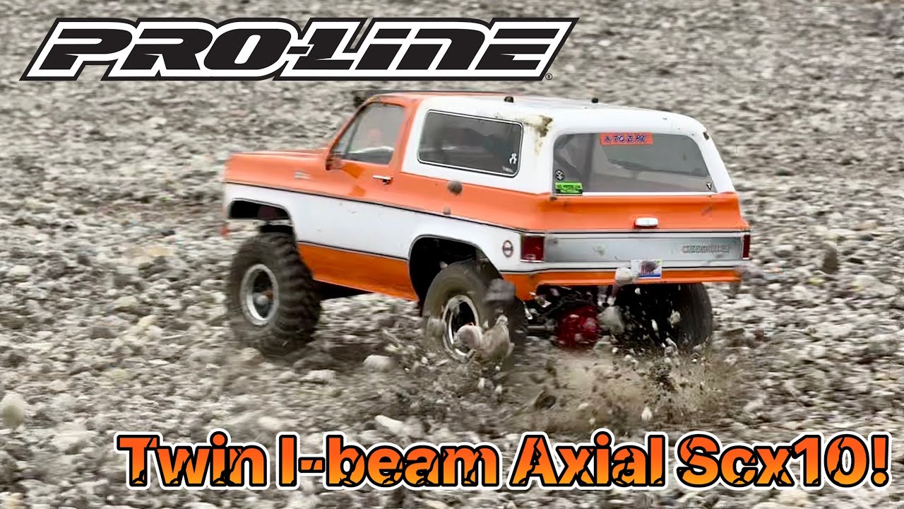 PROLINE Twin I-beam Axial Scx10 - YouTube