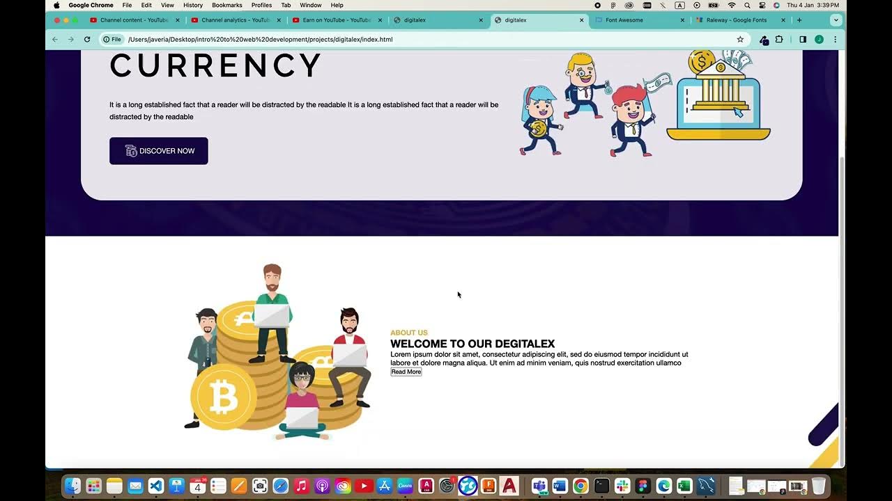 Building a Digitalex Website from scratch part 2 (HTML5 and CSS) (Intro to Web Development Part ...