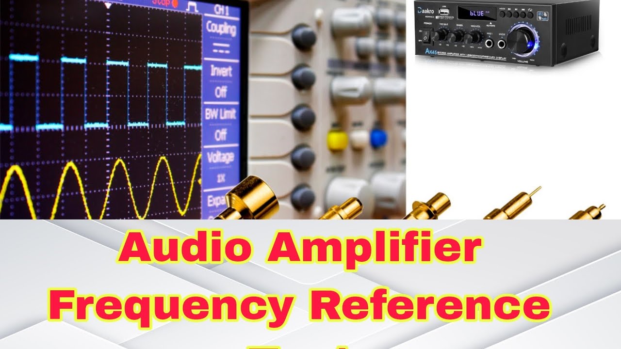 Audio Amplifier Frequency reference Test without oscilloscope & signal ...