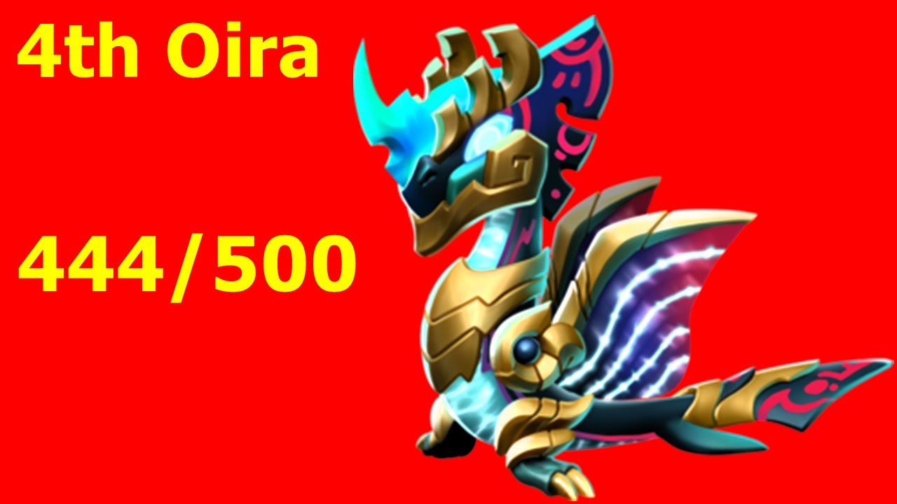 4th Oira Dragon 444/500 Piece-Dragon Mania legends | 31 Last big chest ...