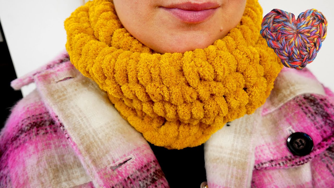 OHNE Häkeln & Stricken | Kuschliger Loop Schal | Anleitung für Anfänger | Alize Puffy - YouTube