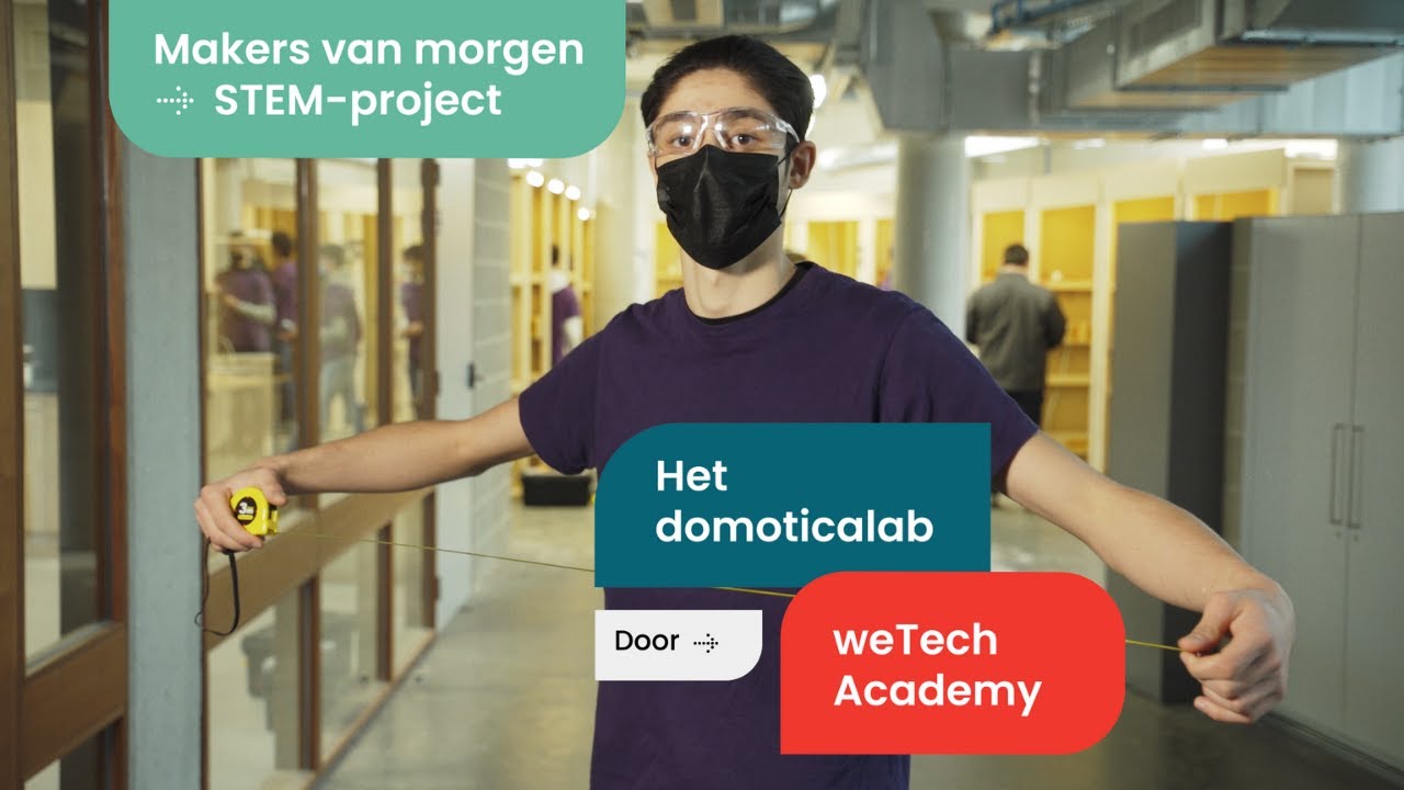 WeTech Academy Sint-Niklaas: STEM-project het domoticalokaal - YouTube