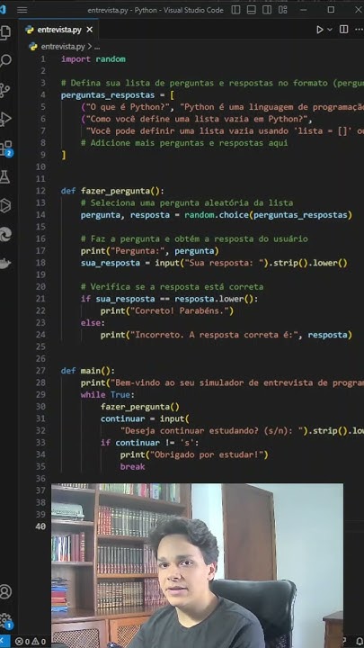 Criando um simulador de entrevistas com Python - YouTube