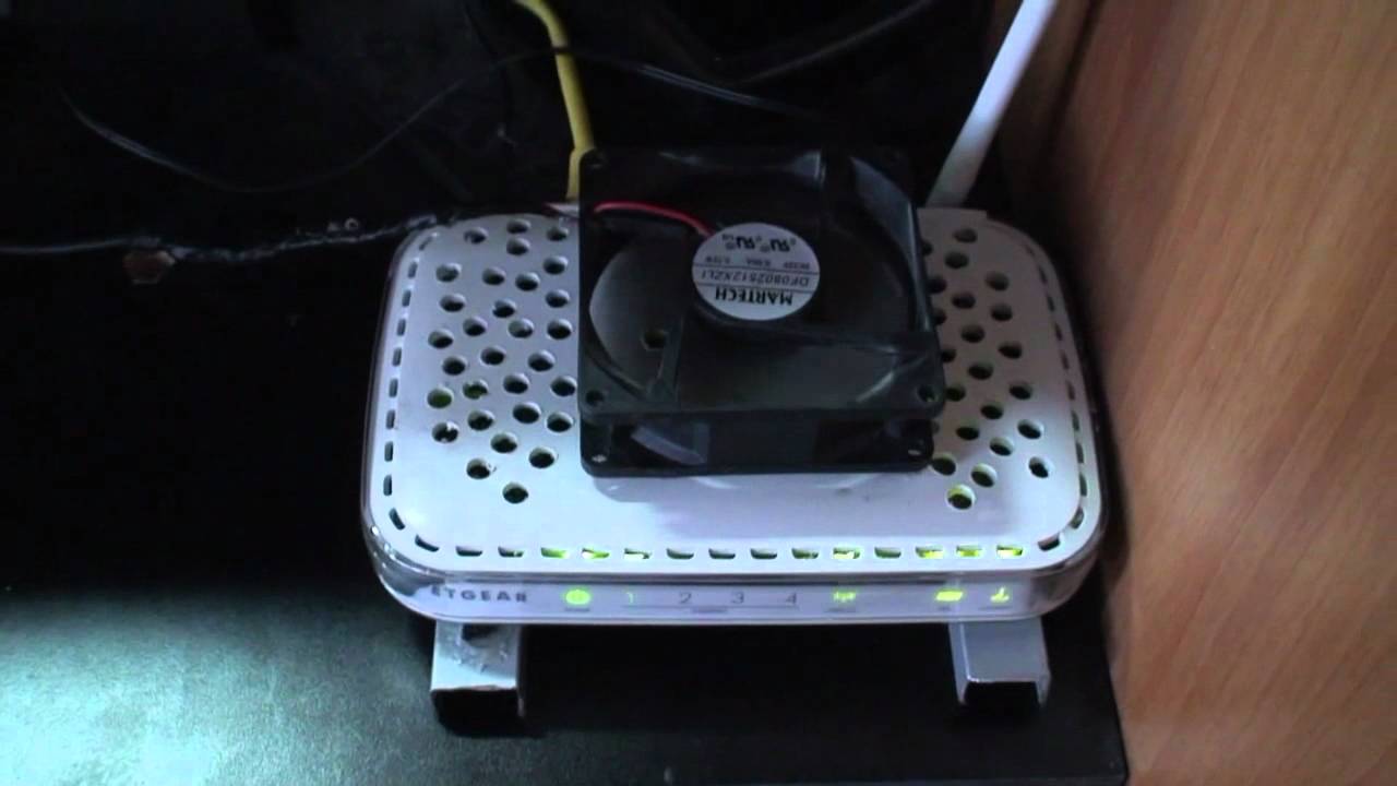 Netgear DG834Gv5 Homemade Cooling Mod - YouTube