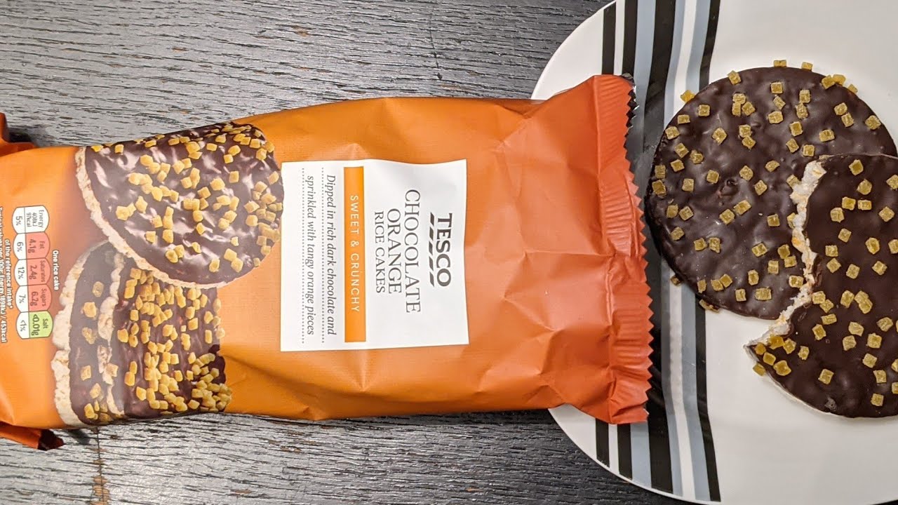 Tesco Chocolate Orange Rice Cakes Rated - YouTube