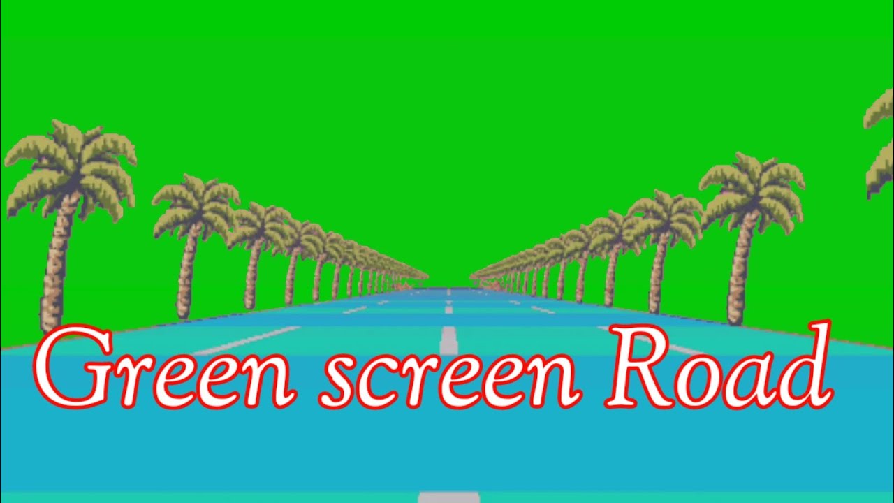 Road Green screen 1080p - YouTube