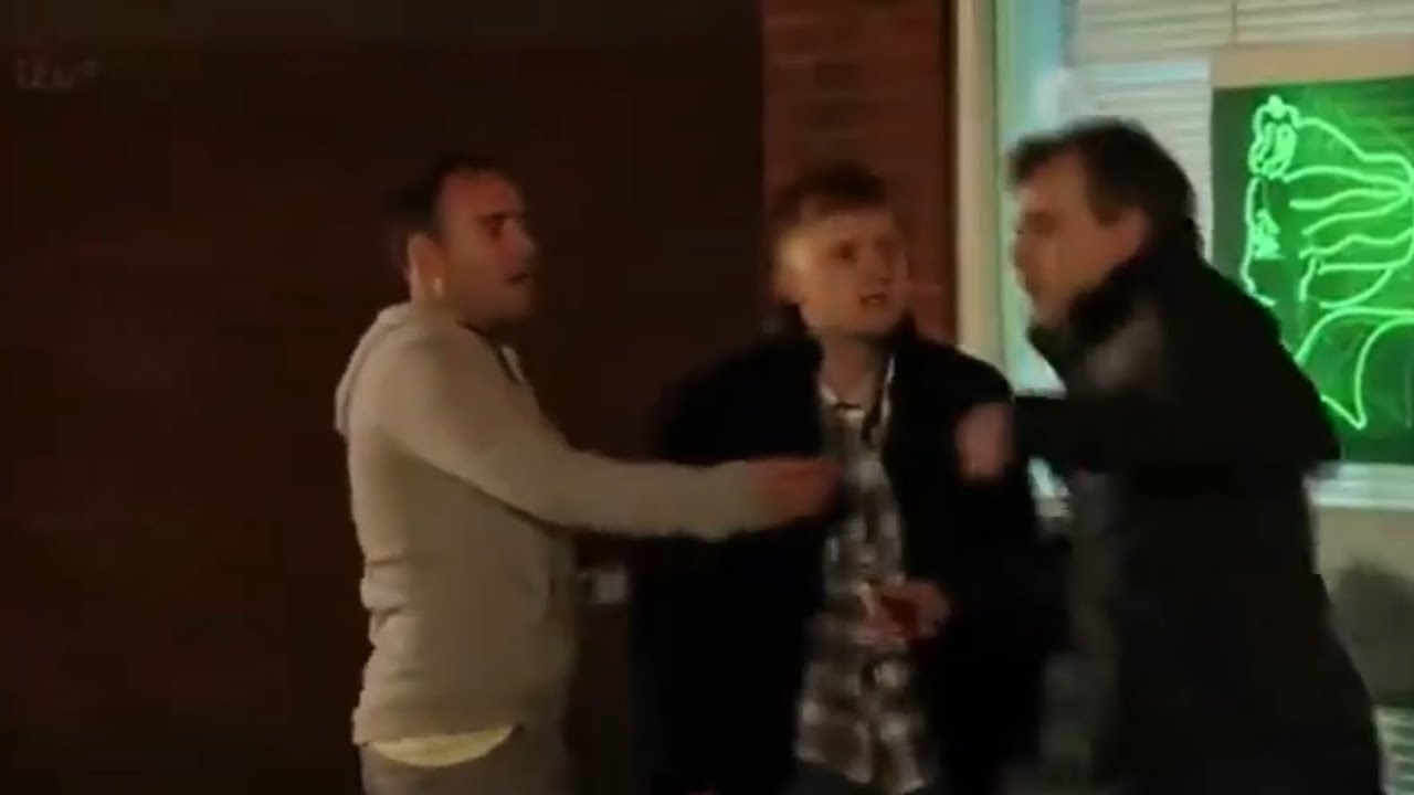 Corrie Chesney Pushes Steve McDonald/Agnes Tinker Has a Go At Steve ...