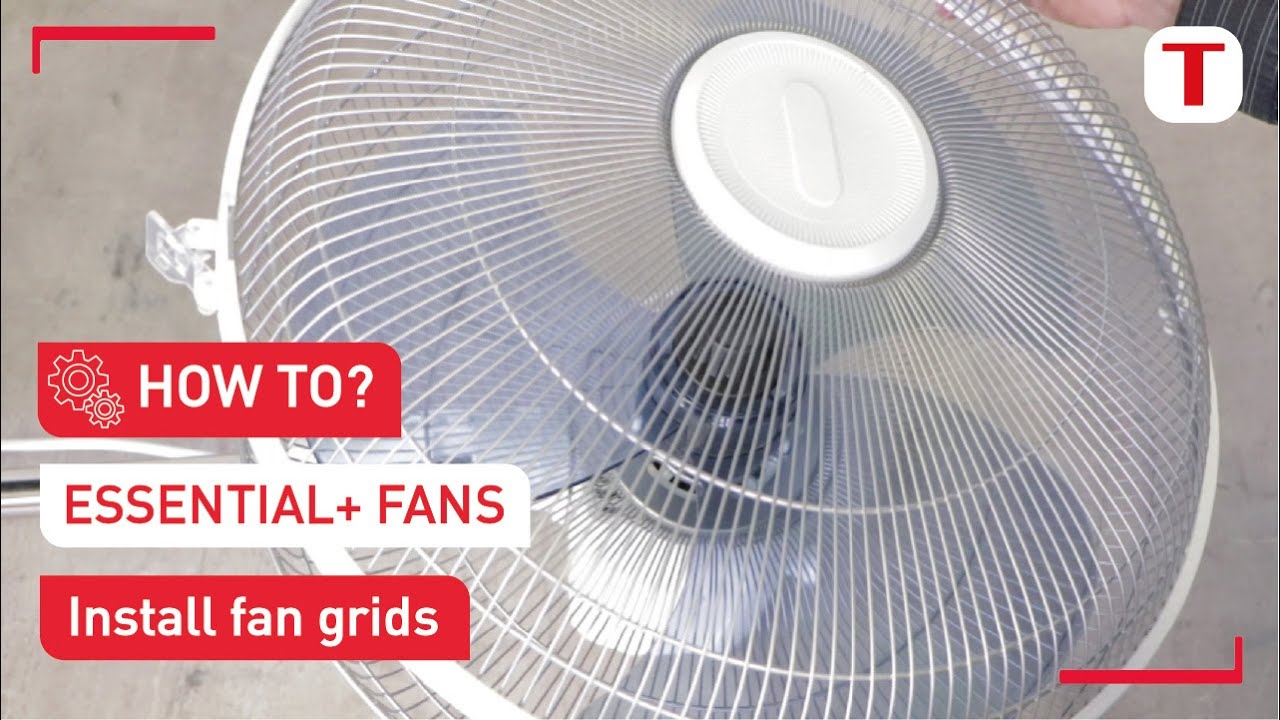 How to install fan grids of my Essential+ fan? | Tefal - YouTube