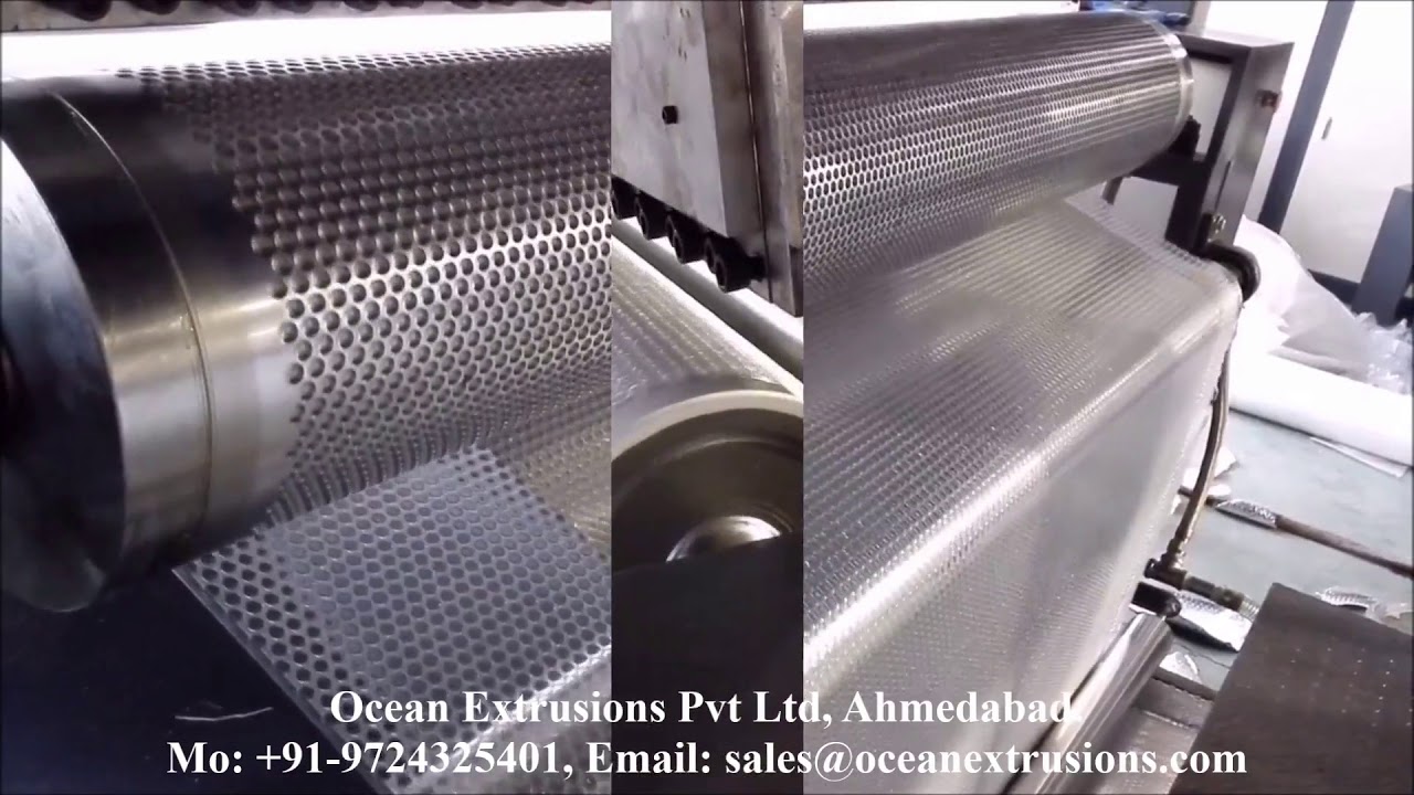 Air Bubble Sheet Making Machine India - YouTube