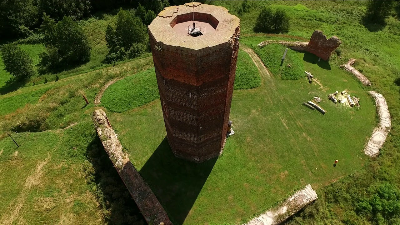 Tower Bastei Baszta Bolesławiec XIV century. Drone footage - YouTube