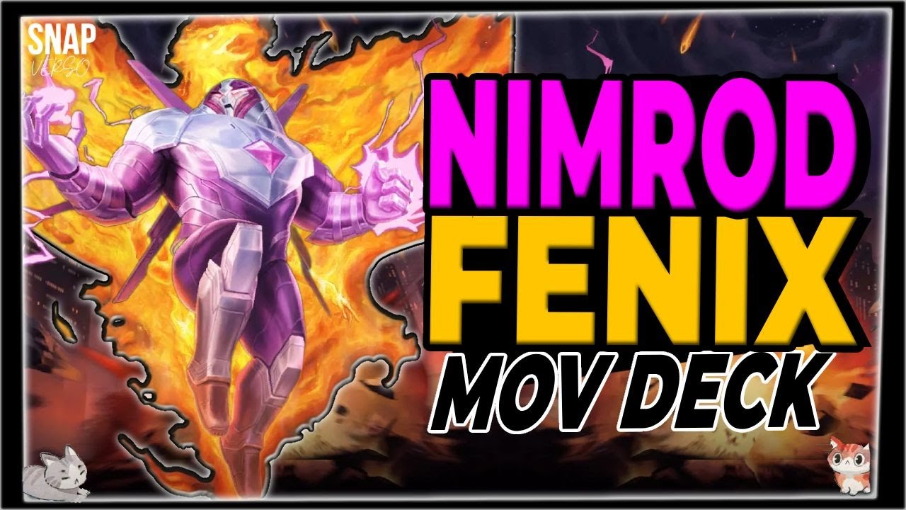 ESSE DECK QUANDO RODA É UM ABRAÇO KKKKK FENIX NIMROD - MARVEL SNAP ...